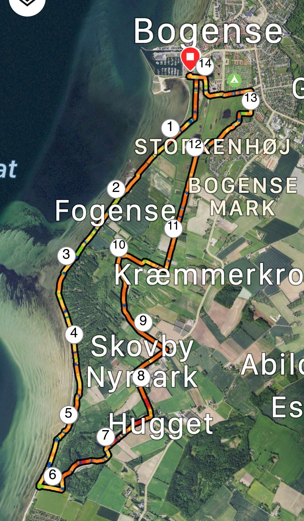 Bogense, Fogense, Nyhave. 14 km. – Danish Hikings